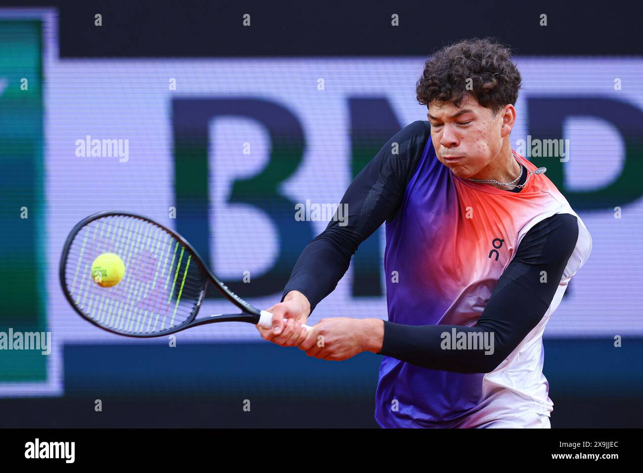 2024.06.01 Paryz Tenis French Open Roland Garros 2024 Ben Shelton - Felix Auger-Aliassime N/Z ...