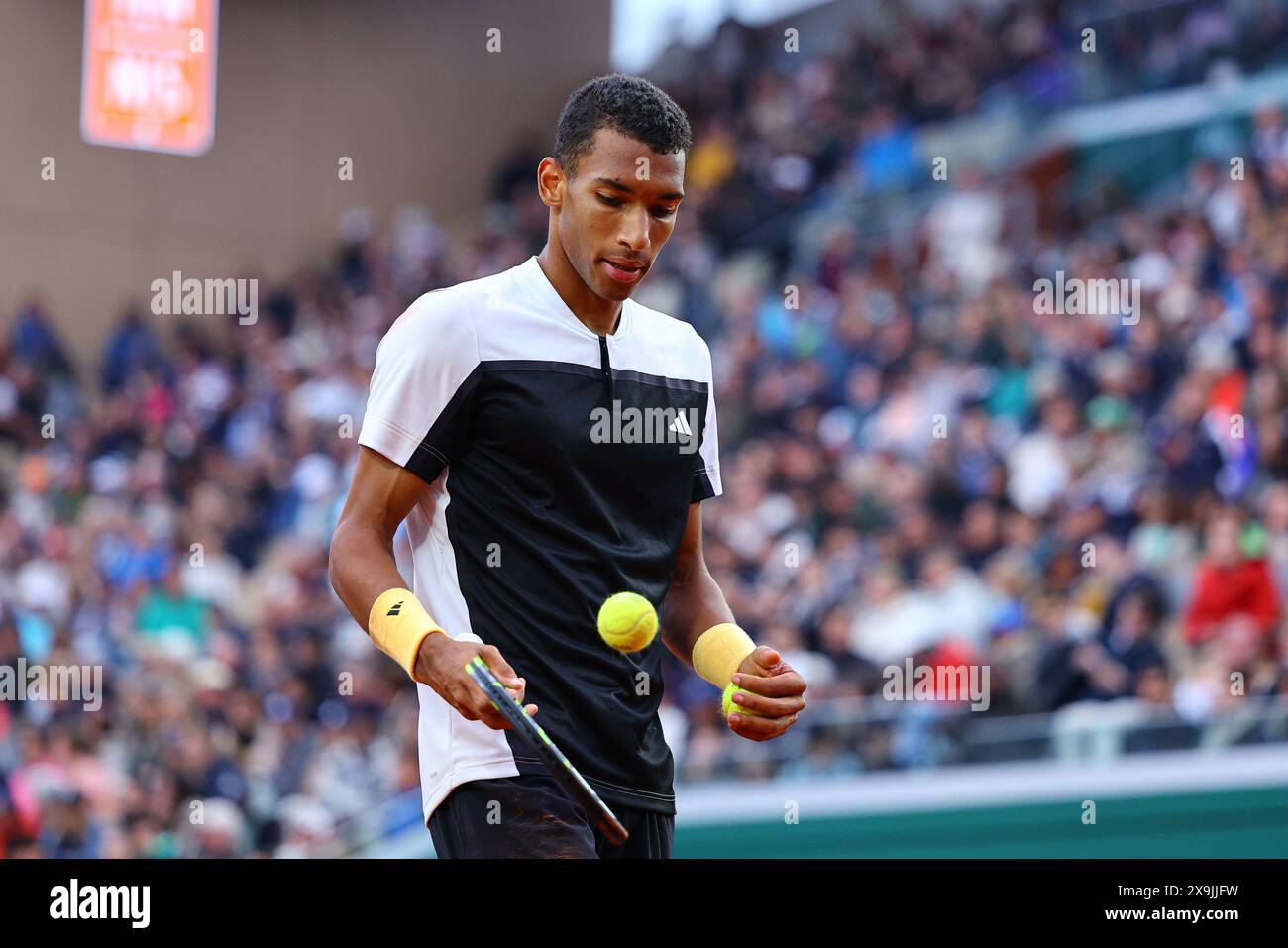 2024.06.01 Paryz Tenis French Open Roland Garros 2024 Ben Shelton - Felix Auger-Aliassime N/Z ...