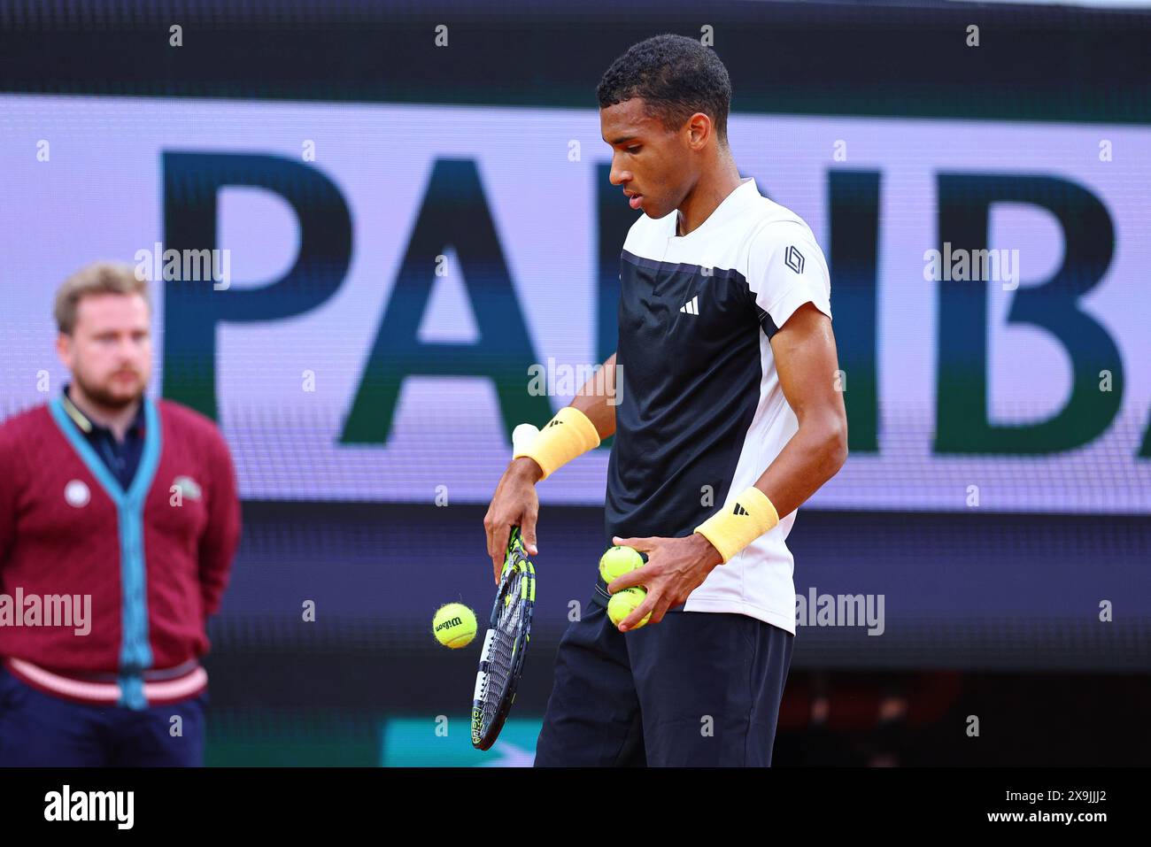 2024.06.01 Paryz Tenis French Open Roland Garros 2024 Ben Shelton - Felix Auger-Aliassime N/Z ...