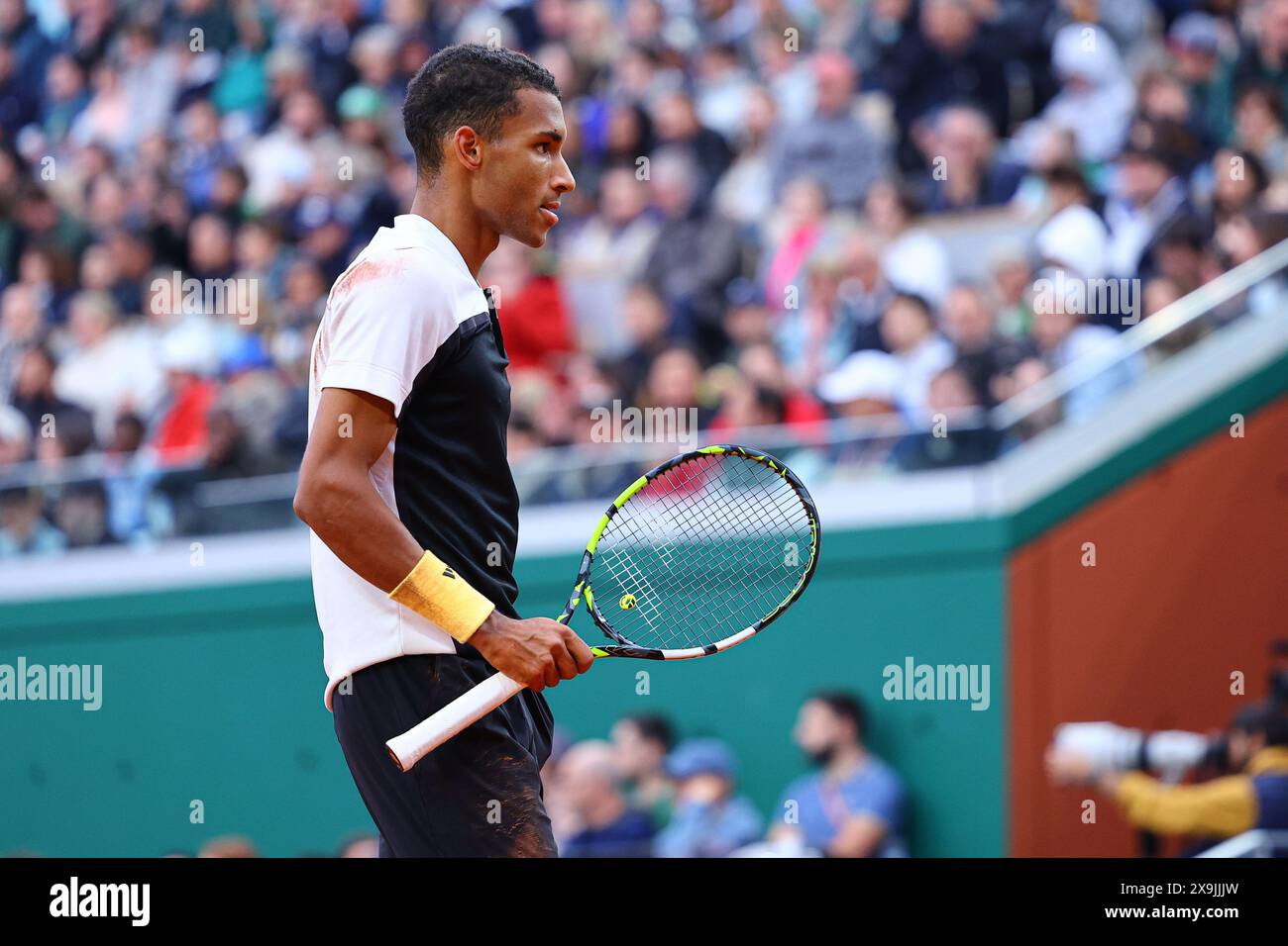 2024.06.01 Paryz Tenis French Open Roland Garros 2024 Ben Shelton - Felix Auger-Aliassime N/Z ...
