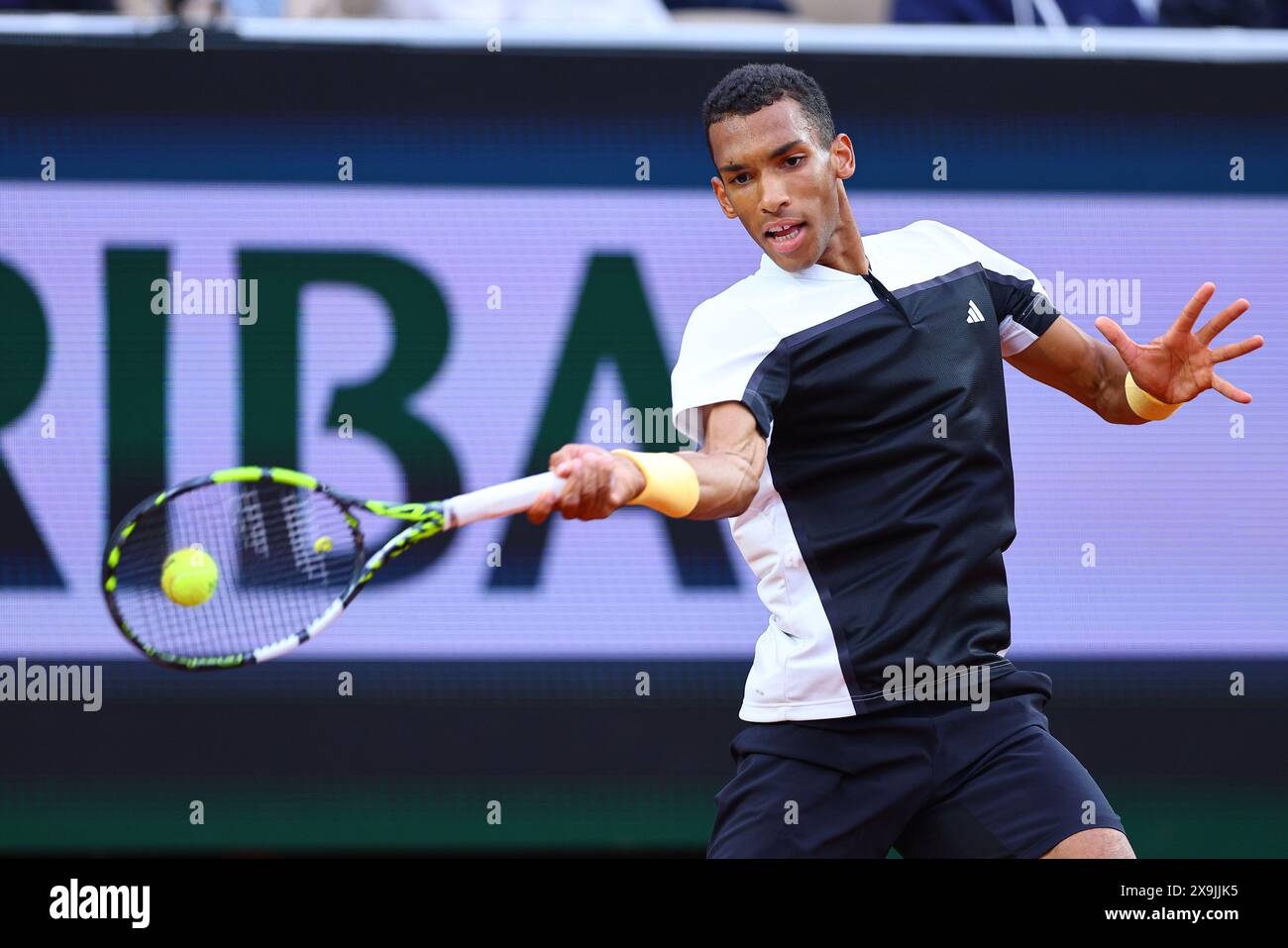 2024.06.01 Paryz Tenis French Open Roland Garros 2024 Ben Shelton - Felix Auger-Aliassime N/Z ...