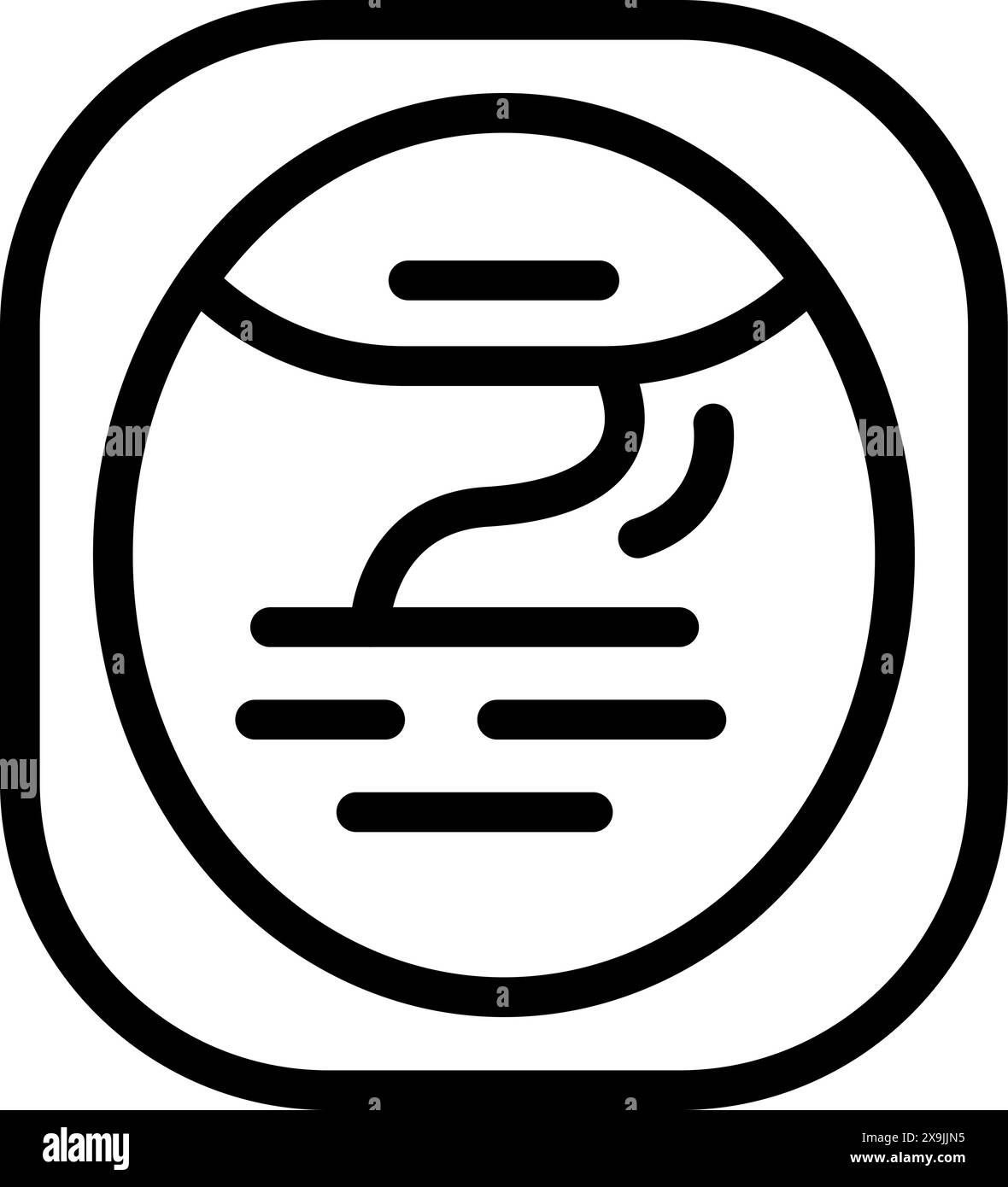 Stylized line drawing coffee Cut Out Stock Images & Pictures - Alamy