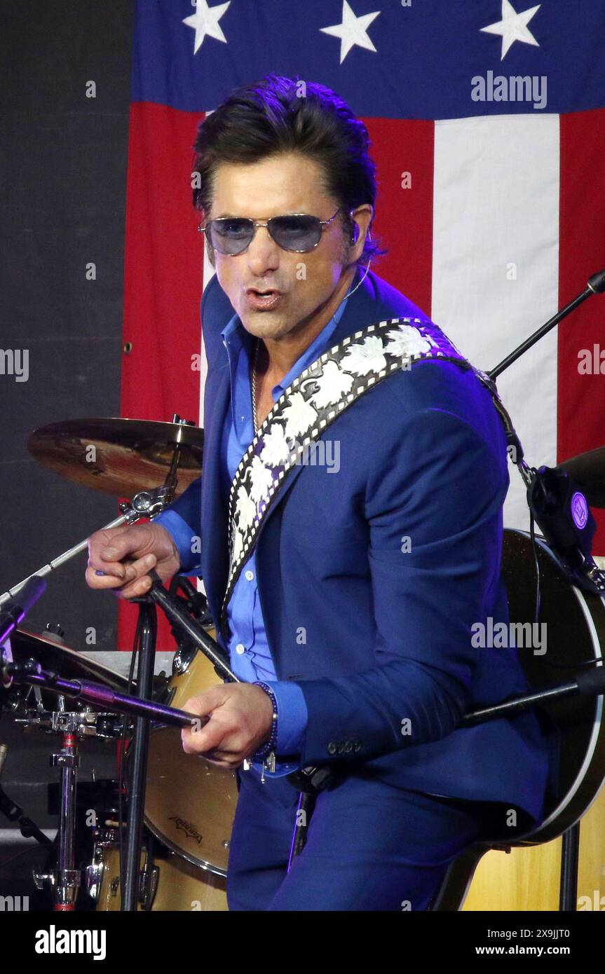 NEW YORK, NY- MAY 31: John Stamos pictured as The Beach Boys perform on ...