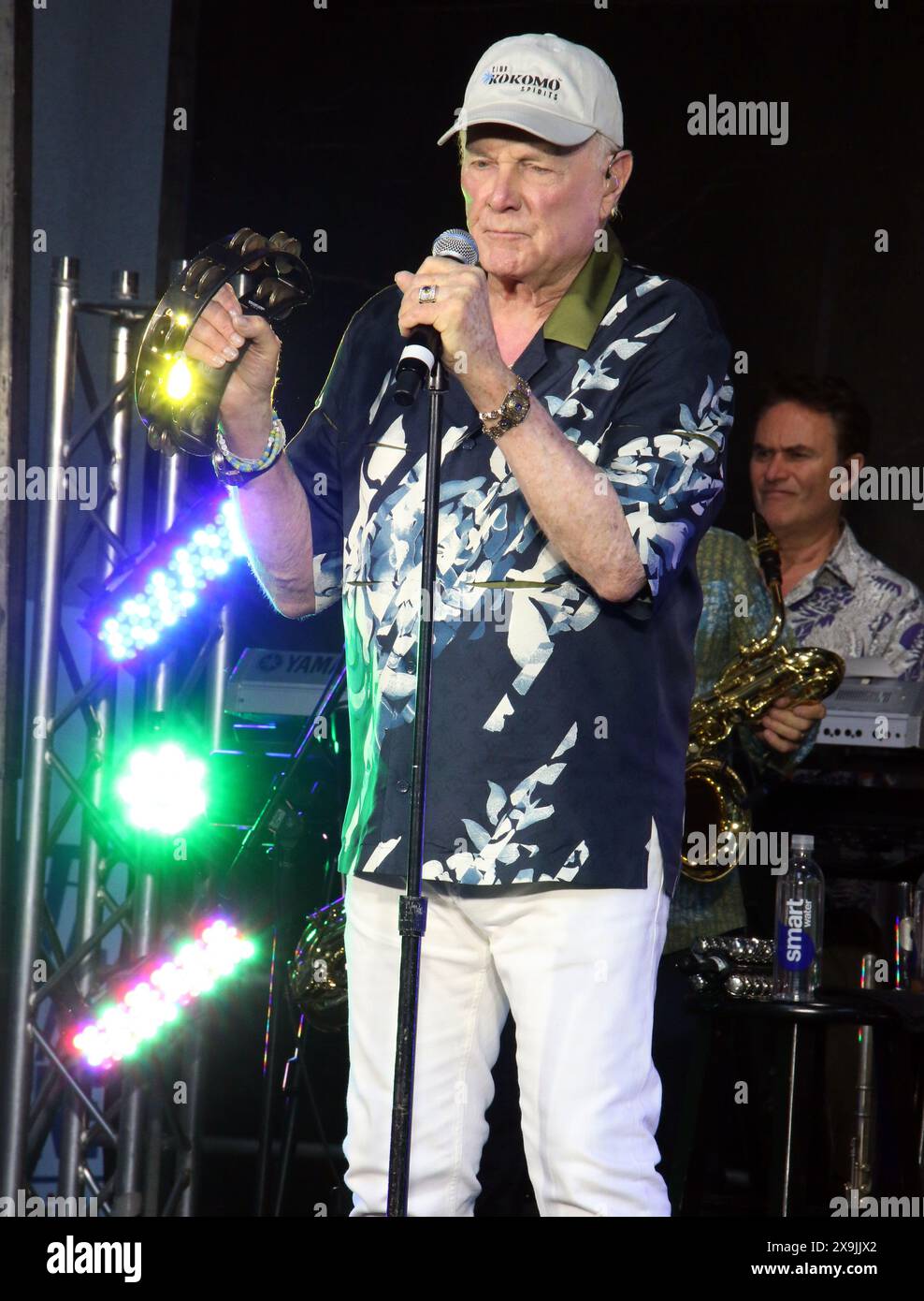 NEW YORK, NY- MAY 31: Mike Love pictured as The Beach Boys perform on ...