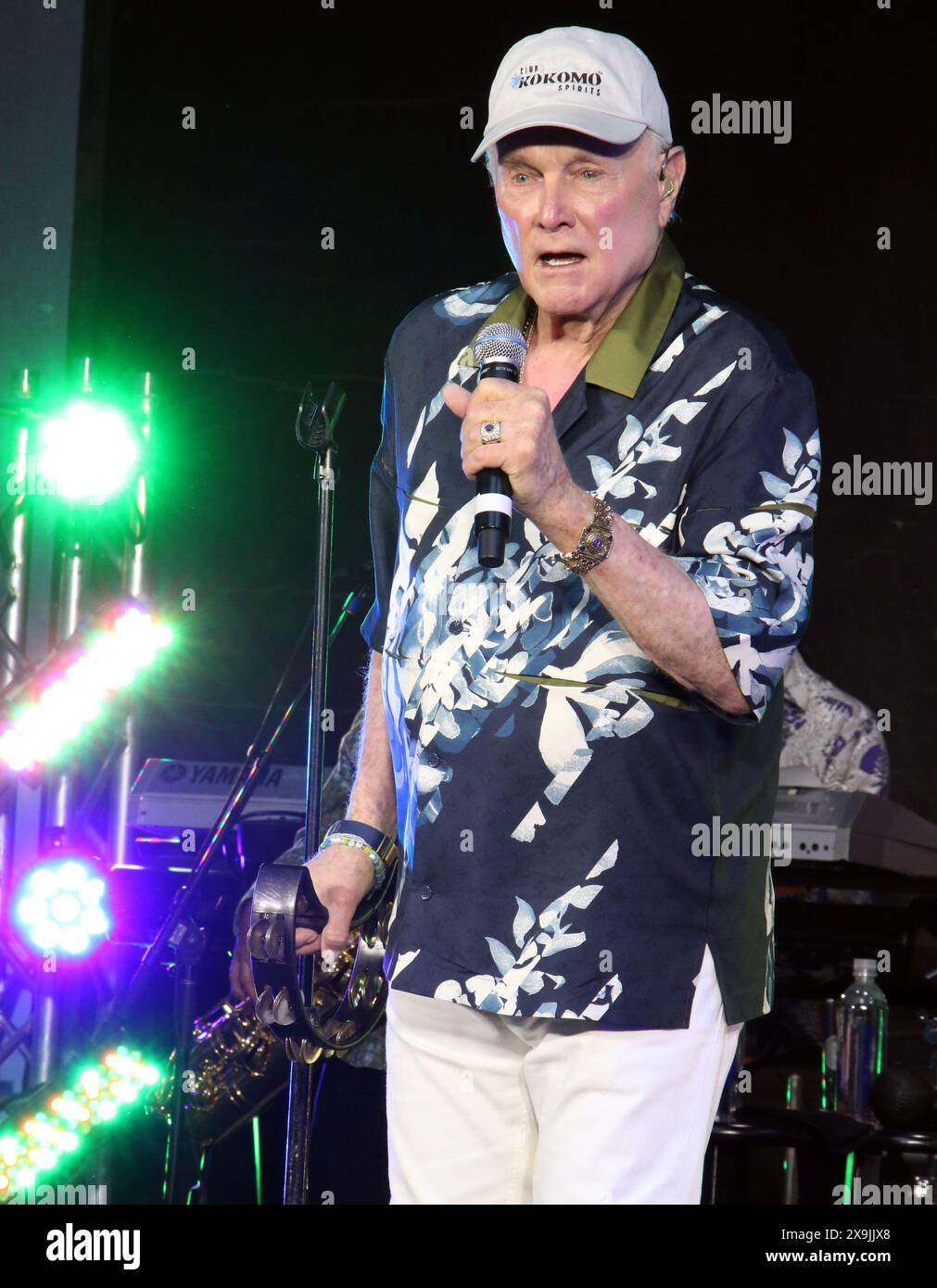 NEW YORK, NY- MAY 31: Mike Love pictured as The Beach Boys perform on ...
