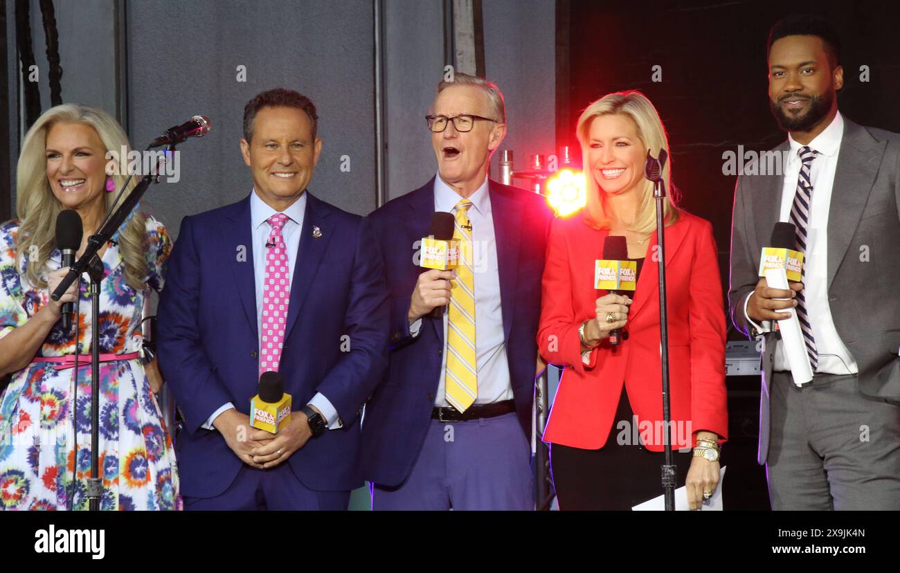 New York, NY, USA. 31st May, 2024. Janice Dean, Brian Kilmeade, Steve ...