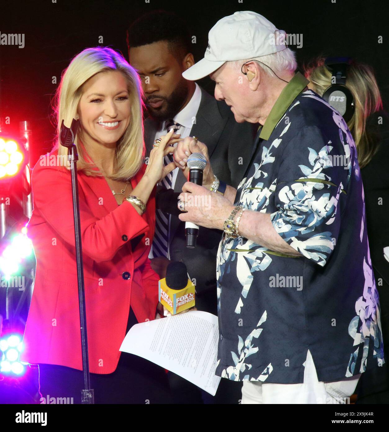 NEW YORK, NY- MAY 31: Ainsley Earhardt and Mike Love pictured as The ...