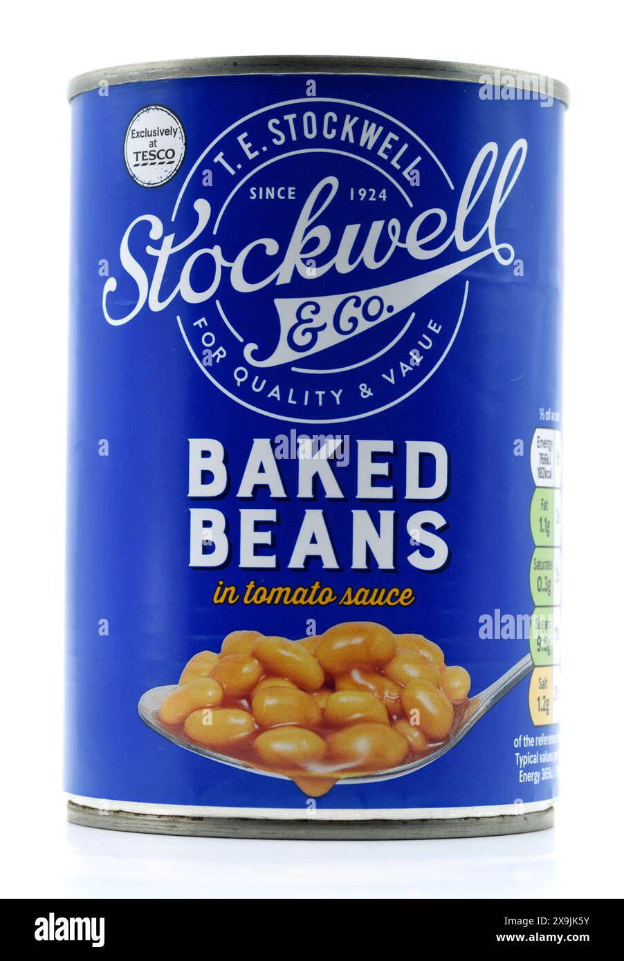 Tin of Stockwell baked beans Stock Photo - Alamy