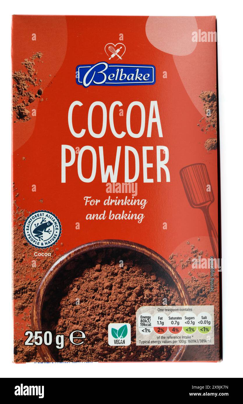 Packet of cocoa powder Stock Photo - Alamy
