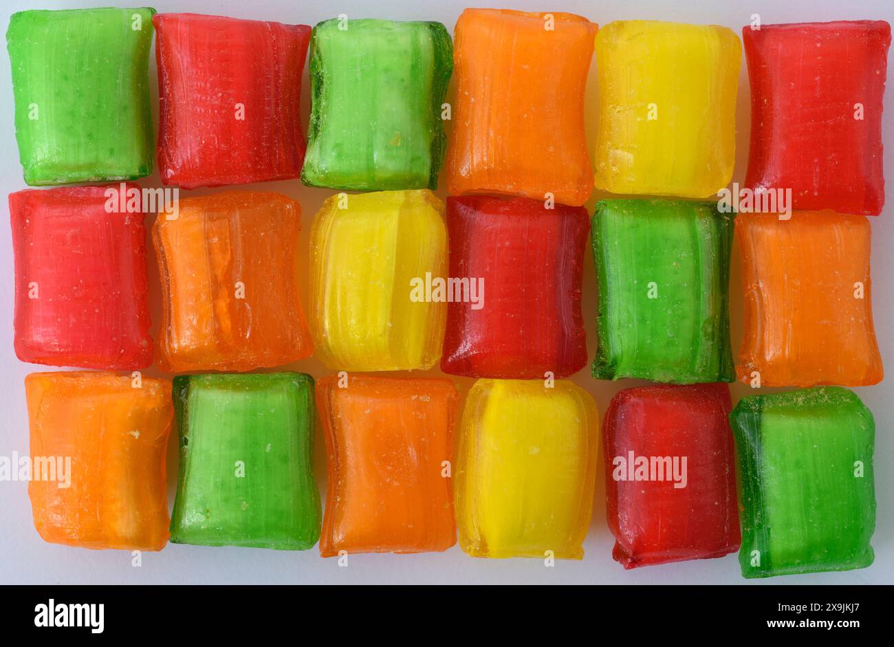 Sugar free fruit flavour sweets Stock Photo - Alamy