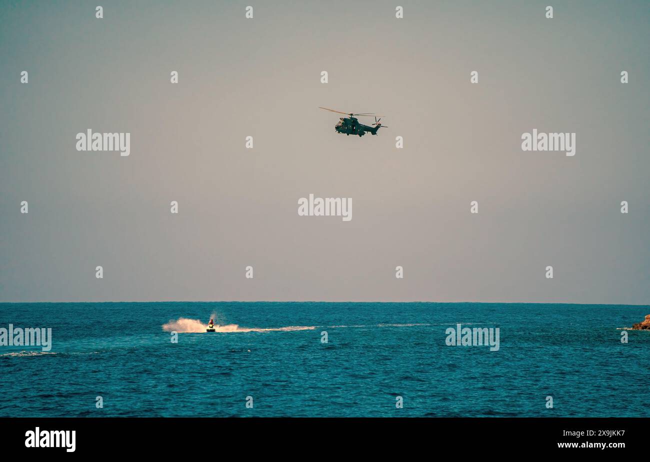 Spanish Air Force AS.332 Puma military combat search and rescue ...