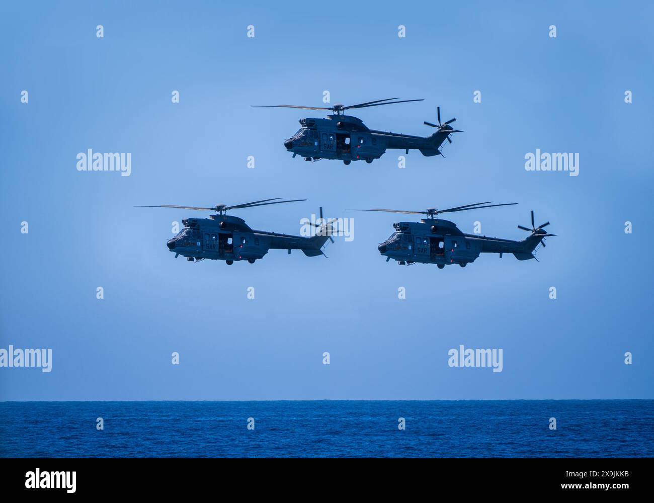 Spanish Air Force AS.332 Puma military combat search and rescue ...