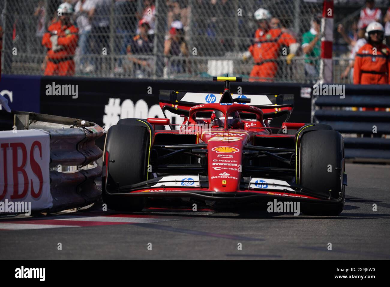 Montecarlo, Monaco. 26 May, 2024. Carlos Sainz Jr. of Spain driving the ...