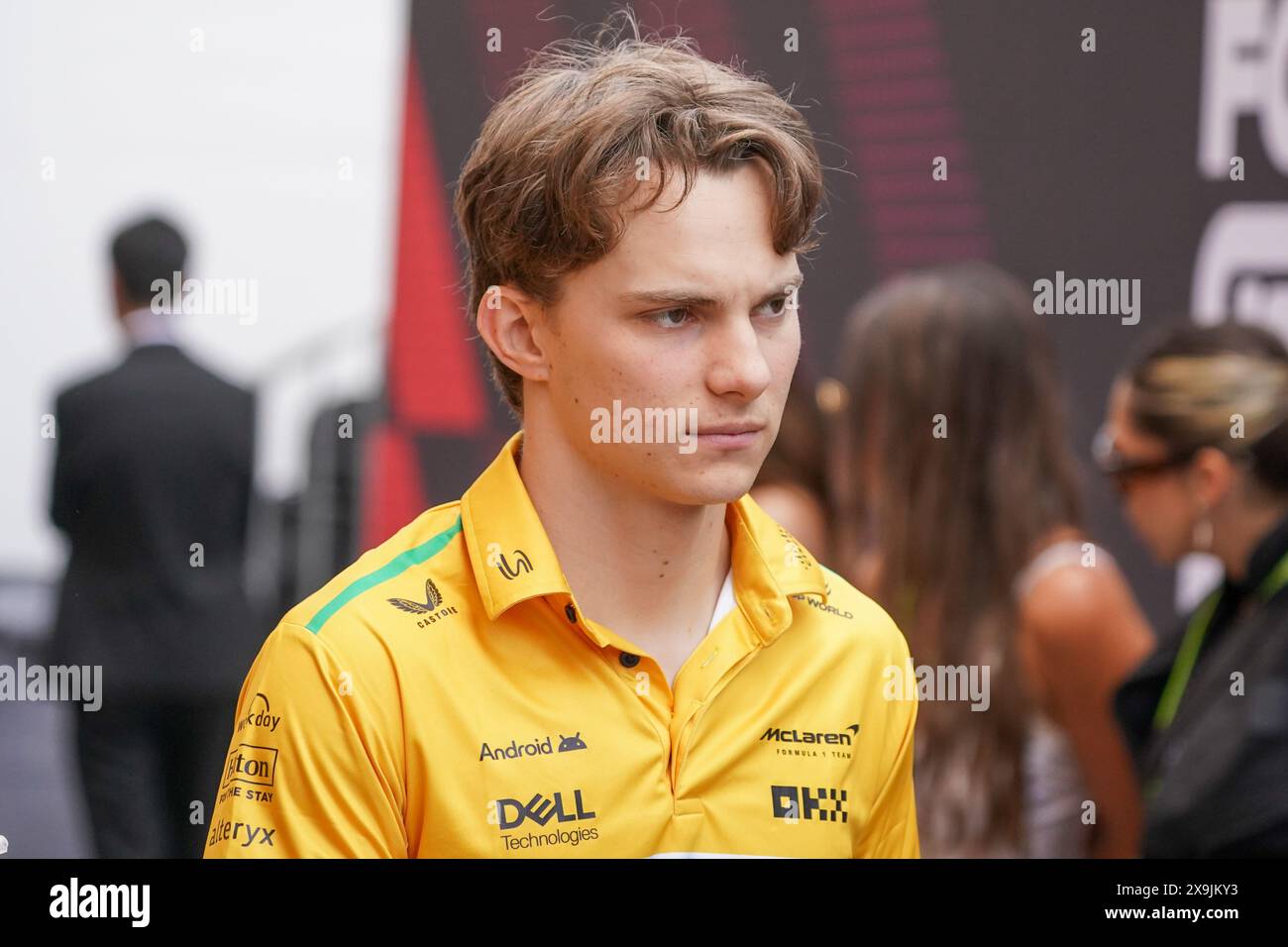 Montecarlo, Monaco. 26 May, 2024. Oscar Piastri of Australia driving ...