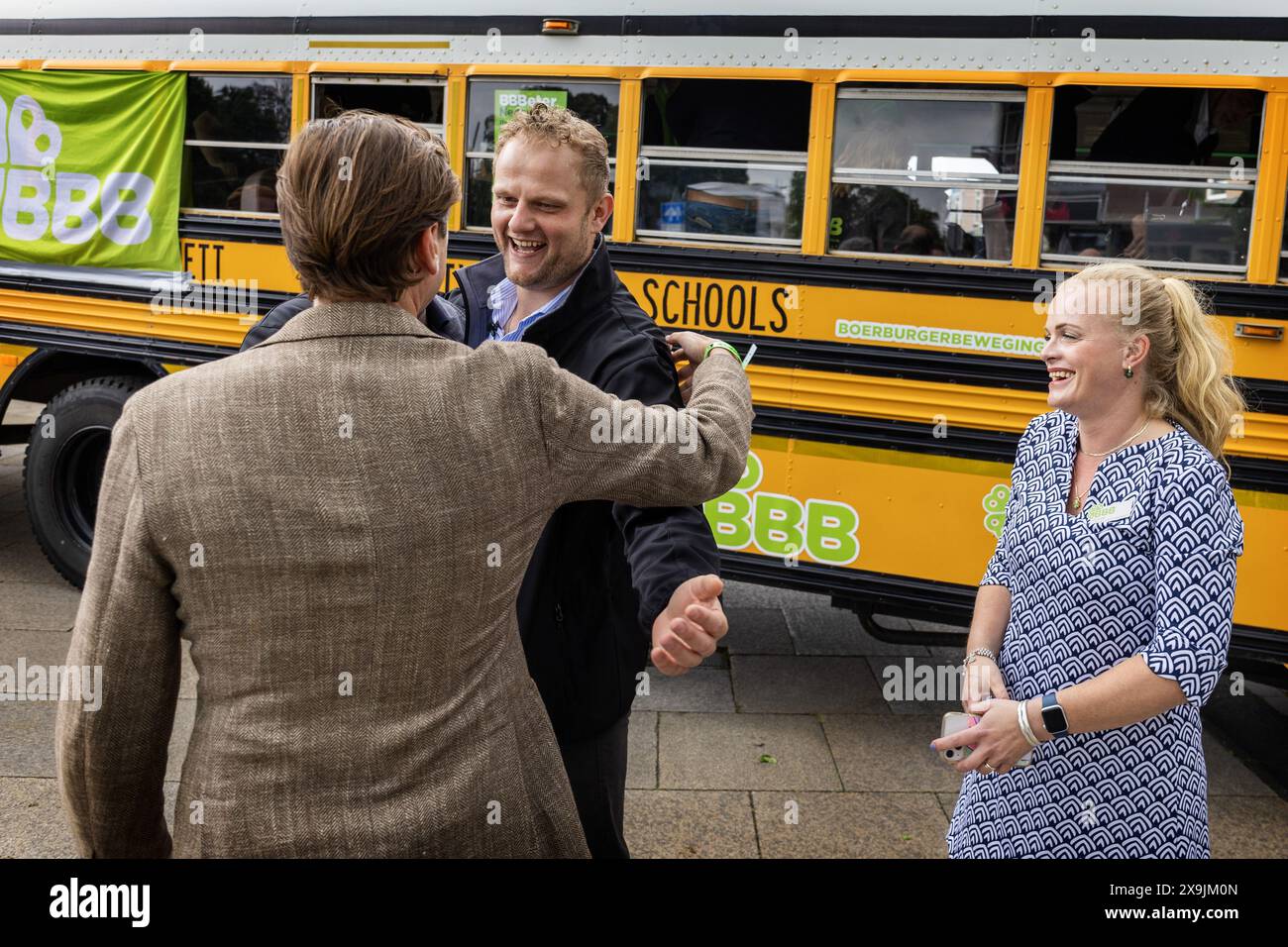 HOLTEN - Party leader Sander Smit and Jessika van Leeuwen of BBB meet ...