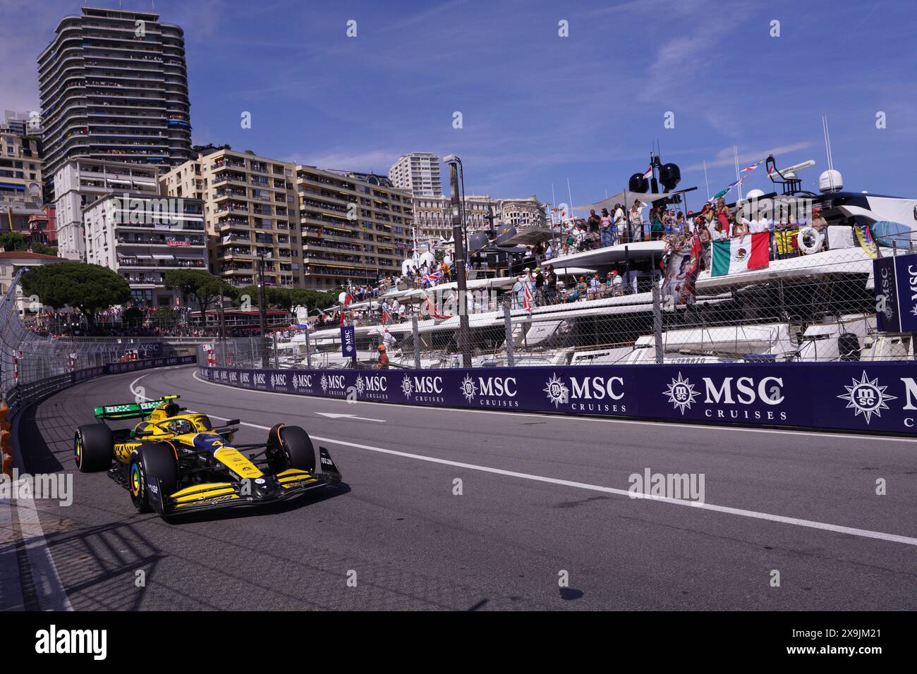 Montecarlo, Monaco. 26 May, 2024. Lando Norris of Uk driving the (4) McLaren F1 Team MCL38 ...