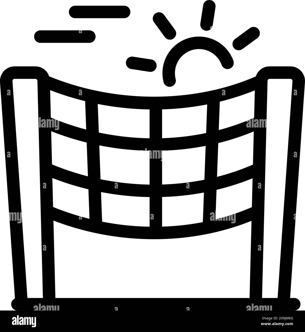 Simple line art icon of a solar panel with a stylized sun, representing ...