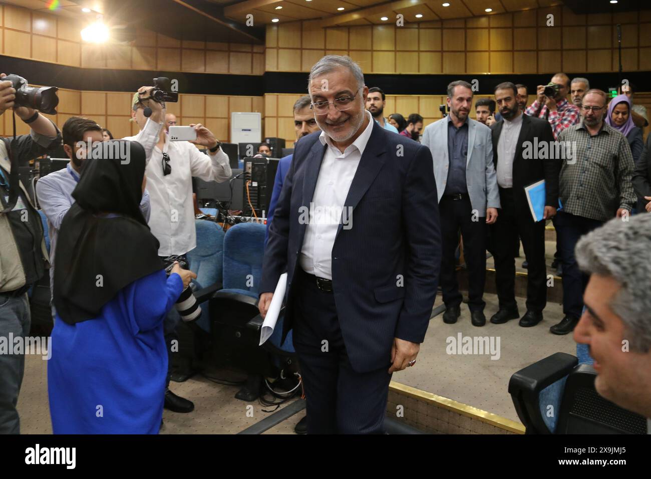June 1, 2024, Tehran, Iran: Mayor of Tehran, ALIREZA ZAKANI (C ...