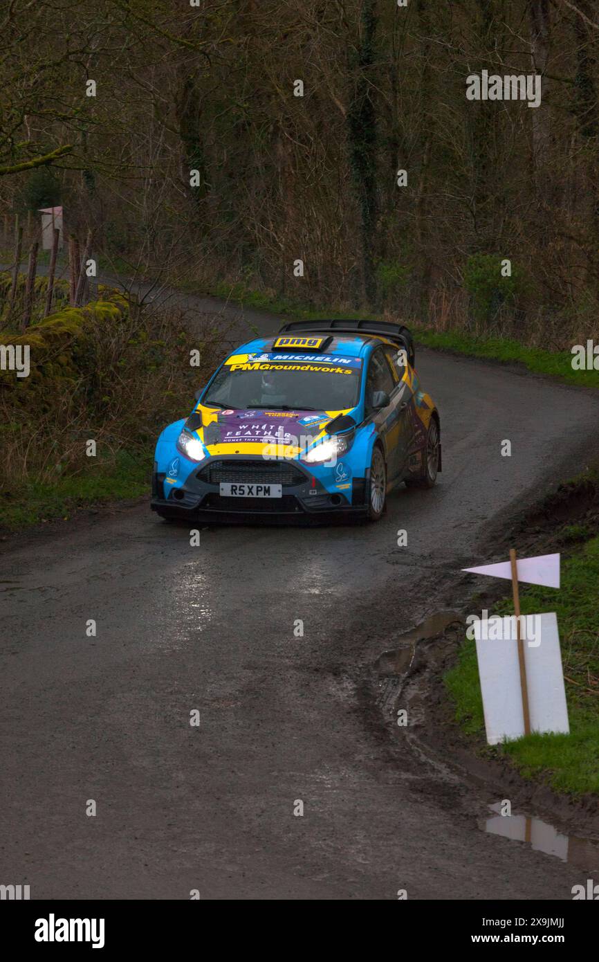23/03/2024 Littledale Lancaster Ford Fiesta R5 blue 1600 W 31 Paul ...
