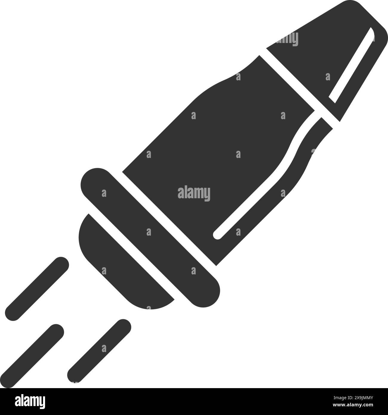 Cartridges icon in flat style. Bullet ammunition symbol vector ...