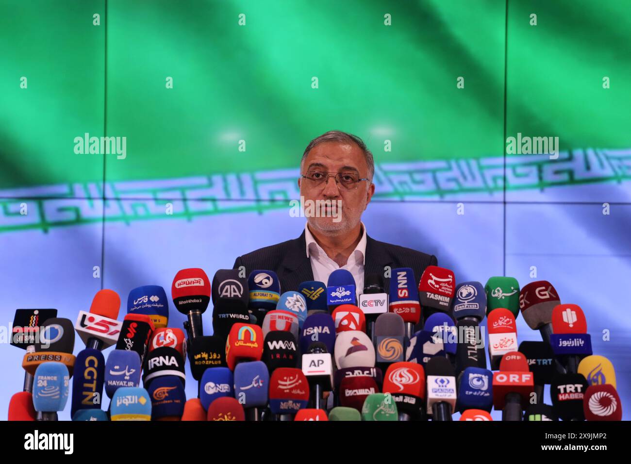 June 1, 2024, Tehran, Iran: Mayor of Tehran, ALIREZA ZAKANI, speaks ...