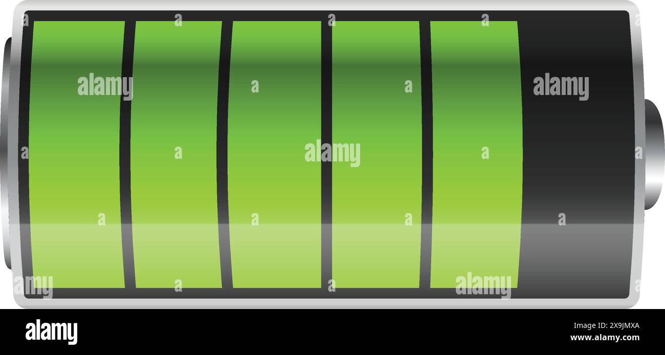 Alkaline battery icon in flat style. Accumulator vector illustration on ...
