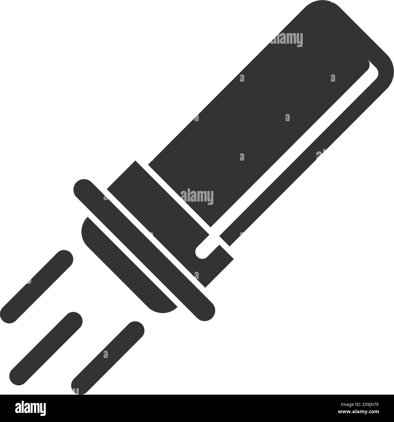 Cartridges icon in flat style. Bullet ammunition symbol vector ...