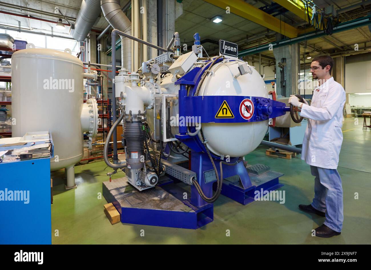 Researcher, High vacuum furnace for realization of braised joints ...