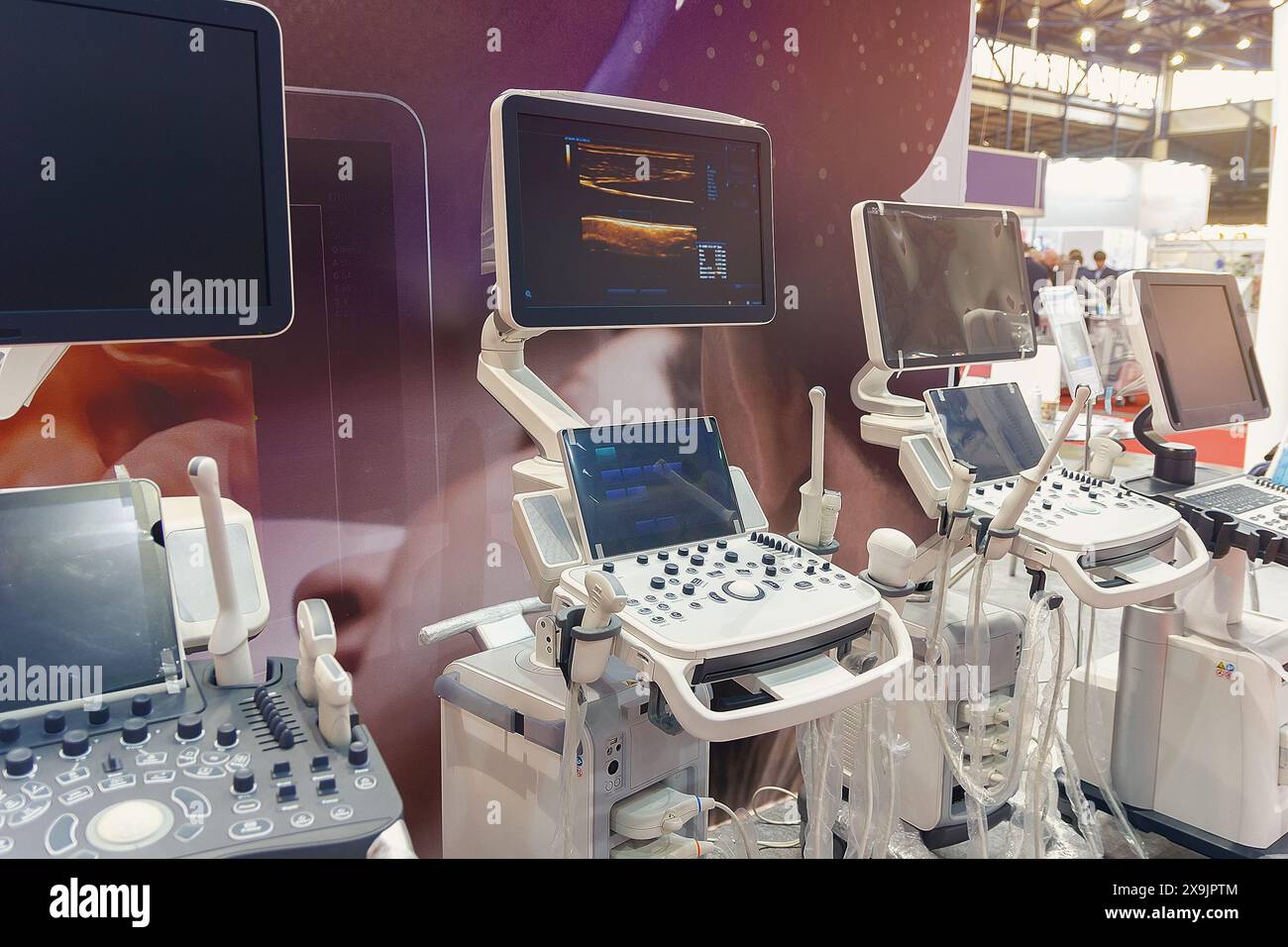 Medical equipment in the exhibition hall. Medicine Stock Photo - Alamy