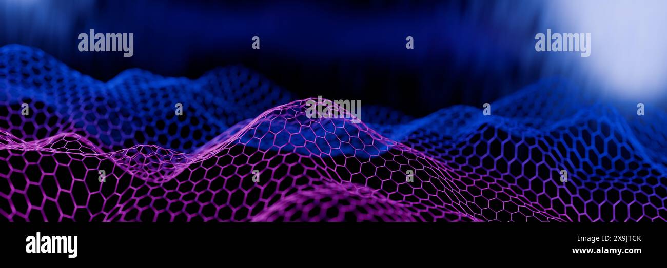 Abstract digital landscape grid patterns hi-res stock photography and ...