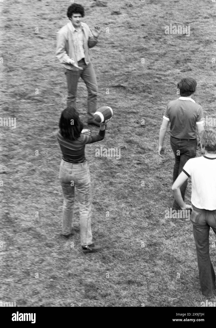 Students playing at the University of Pennsylvania; Philadelphia, USA ...