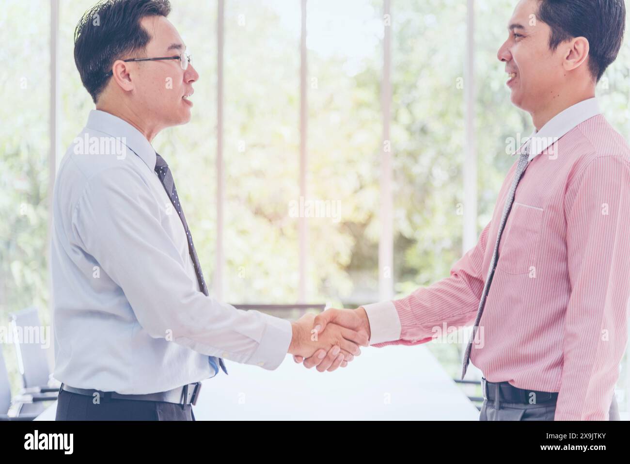 Team Business Partners shaking hands together to Greeting Start up new ...