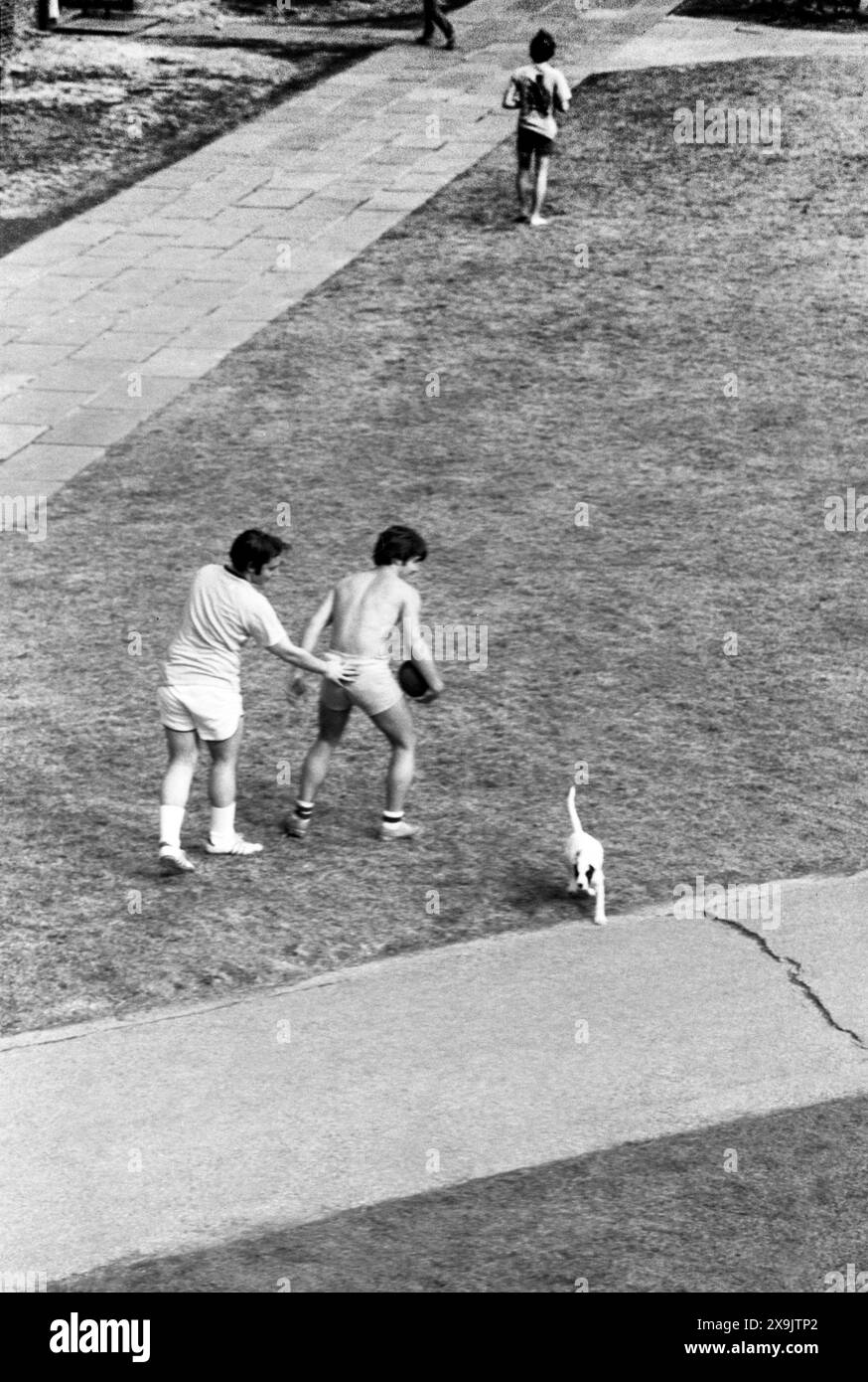 Students playing at the University of Pennsylvania; Philadelphia, USA ...