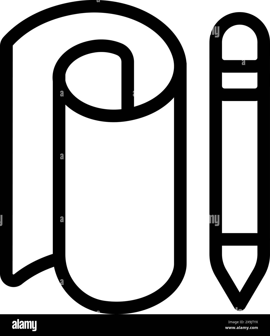 Minimalist architectural drafting icon in black and white for ...