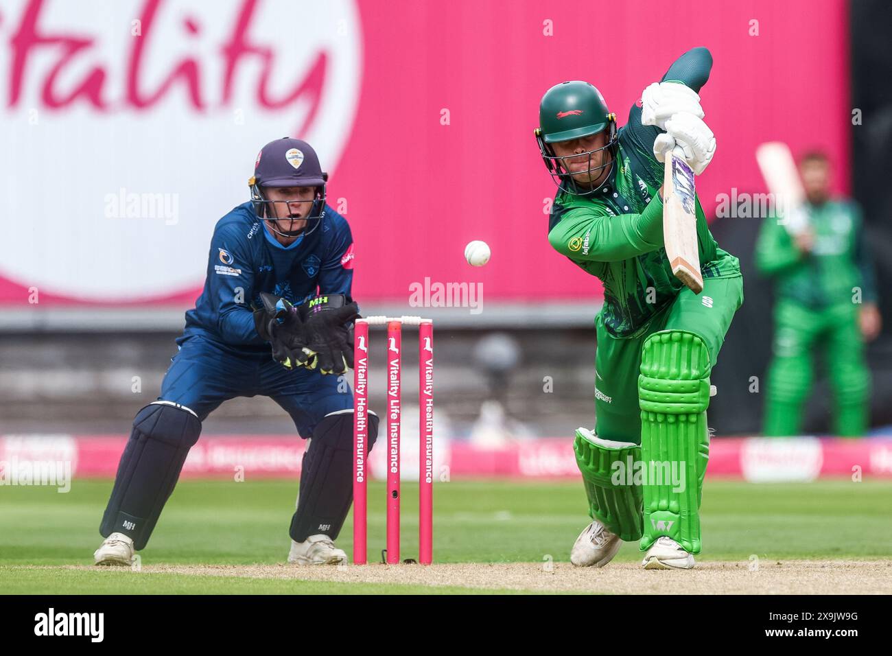 Birmingham, UK. 01st June, 2024. Louis Kimber in action with the bat ...