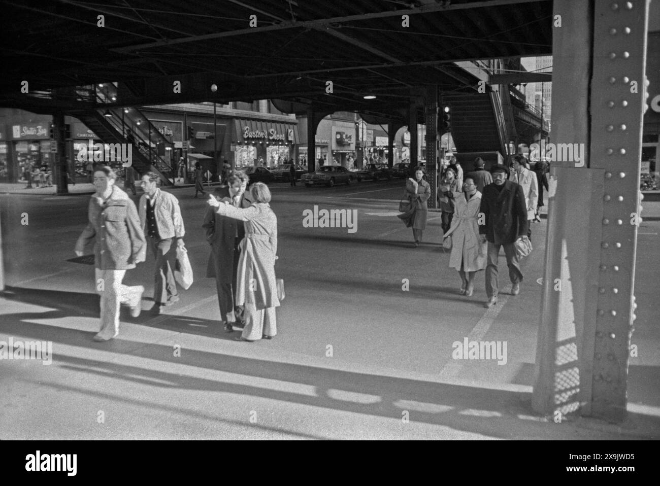 Street scene, Chicago, USA, 1977 Stock Photo - Alamy