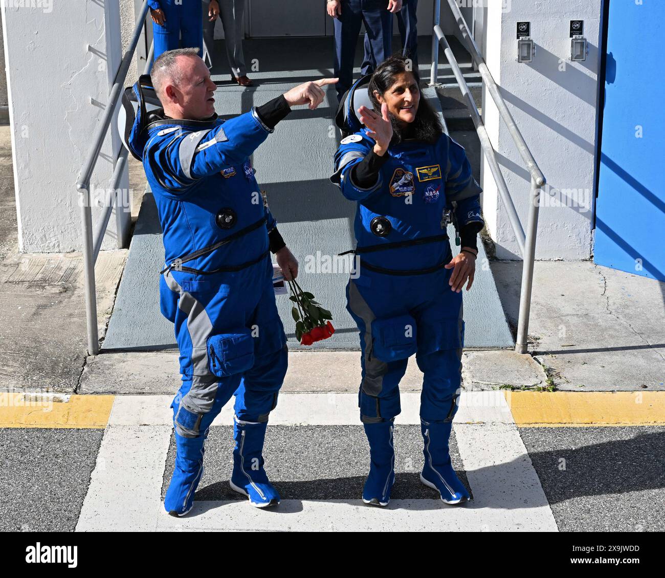 Florida, USA. 01st June, 2024. NASA Astronauts Butch Wilmore (l) and ...