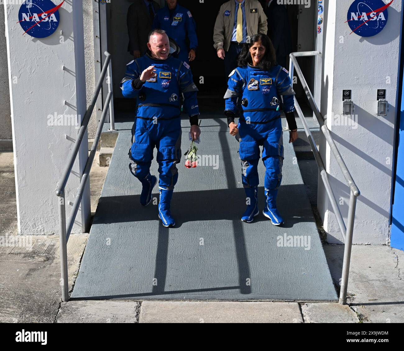 Florida, USA. 01st June, 2024. NASA Astronauts Butch Wilmore (l) and ...