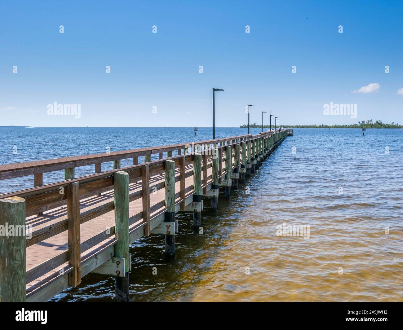 Fishing pier at the Port Charlotte Beach Park in Port Charlotte Florida ...