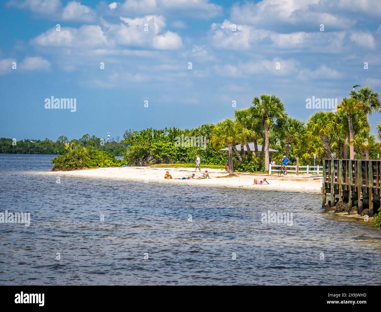 Beach at Port Charlotte Beach Park in Port Charlotte Florida USA Stock ... Beach at Port Charlotte Beach Park in Port Charlotte Florida USA Stock ...