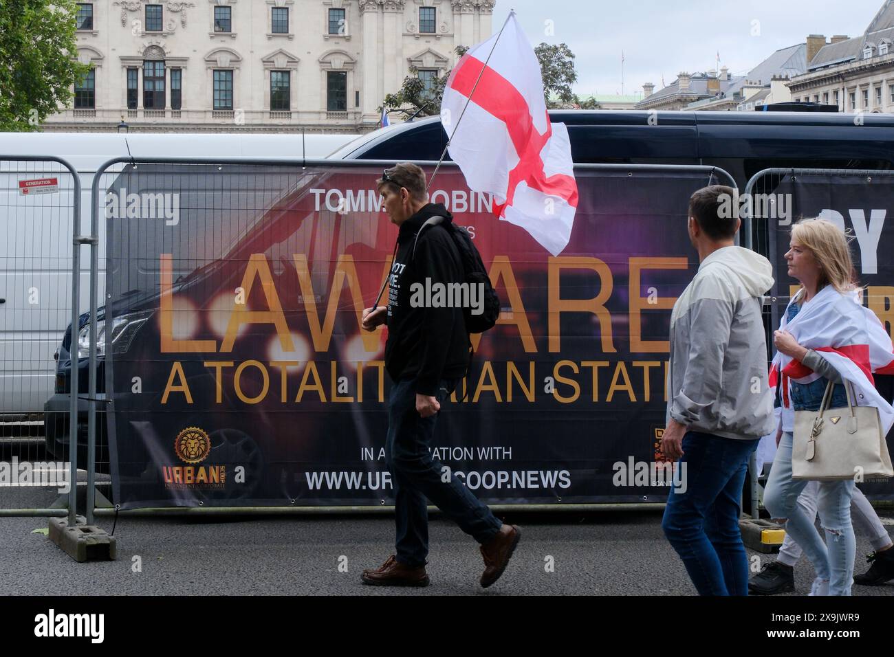 Parliament Square, London, UK. 1st June 2024. Tommy Robinson right wing ...