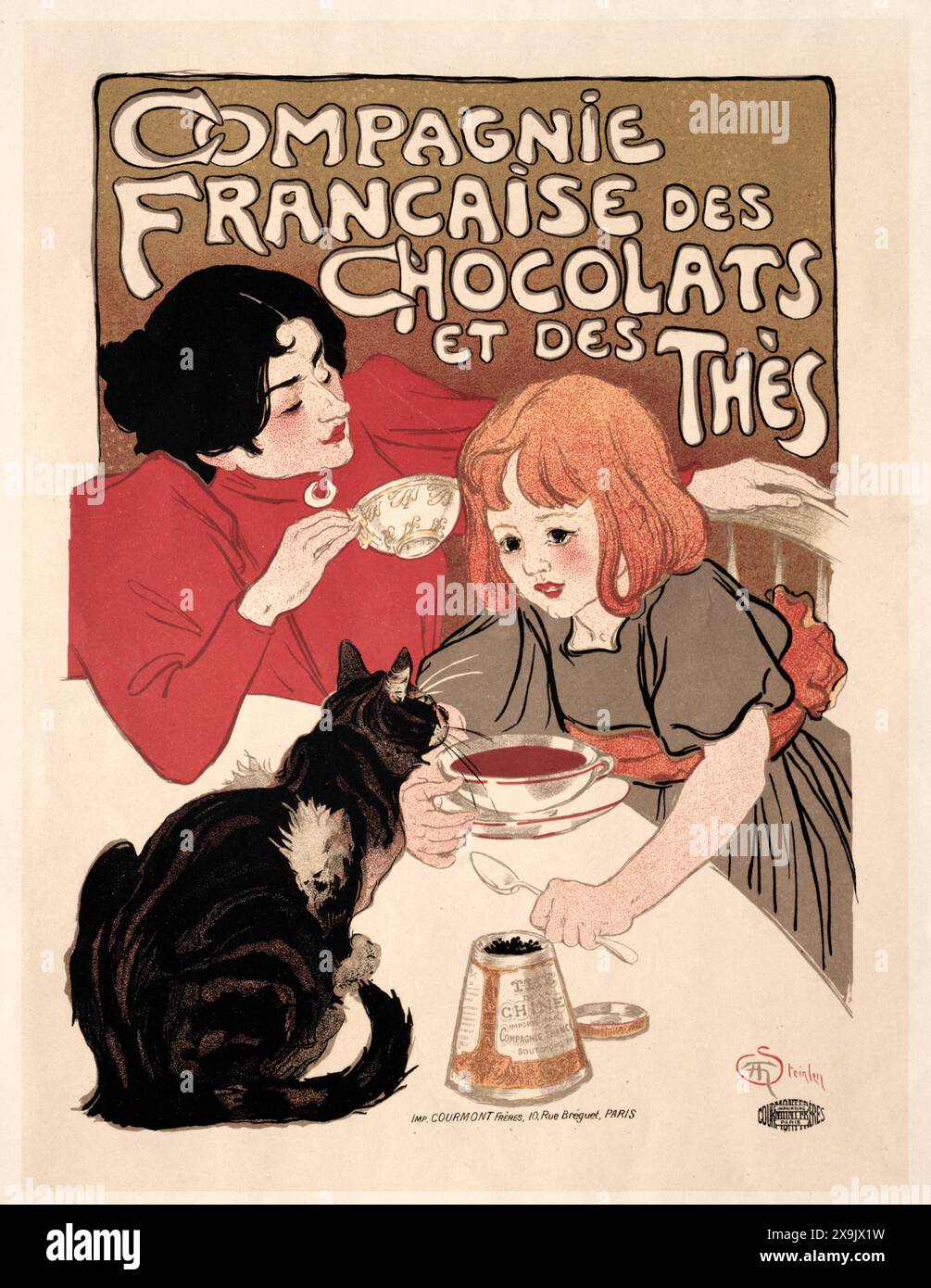 19th century advertisement chocolate hi-res stock photography and ...