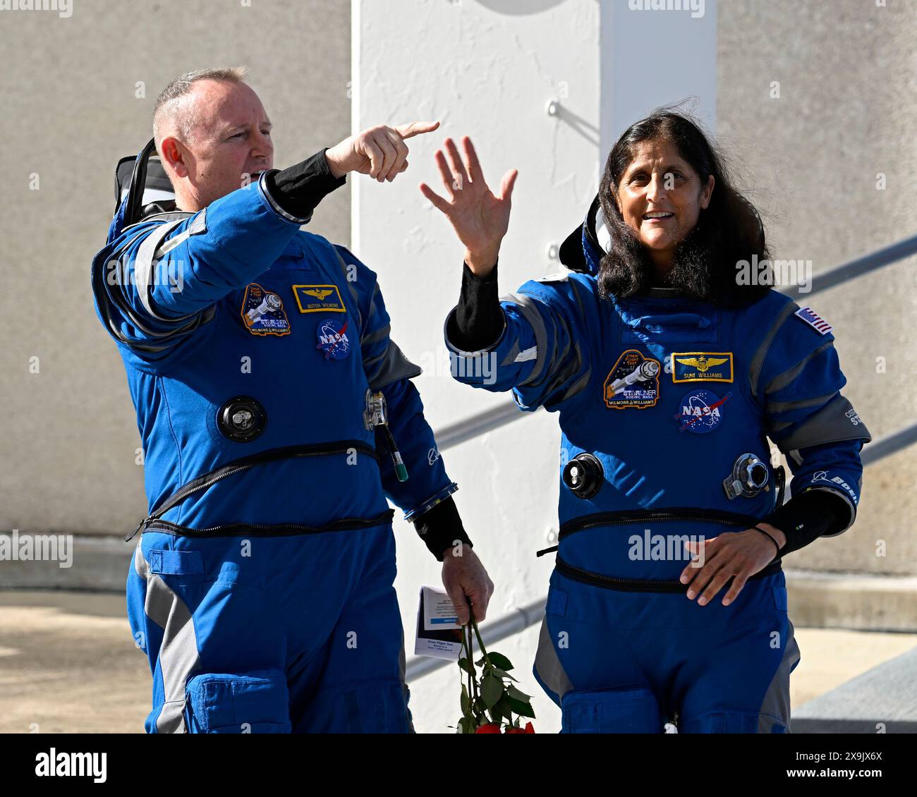 Florida, USA. 01st June, 2024. NASA Astronauts Butch Wilmore (l) and ...