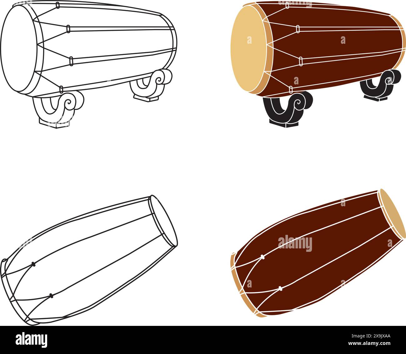 Gamelan vector Stock Vector Images - Alamy