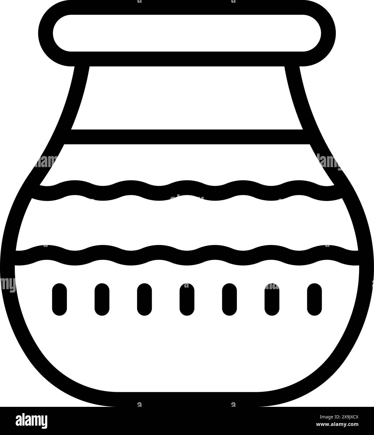 Simple line drawing of a chemistry test tube in black and white ...