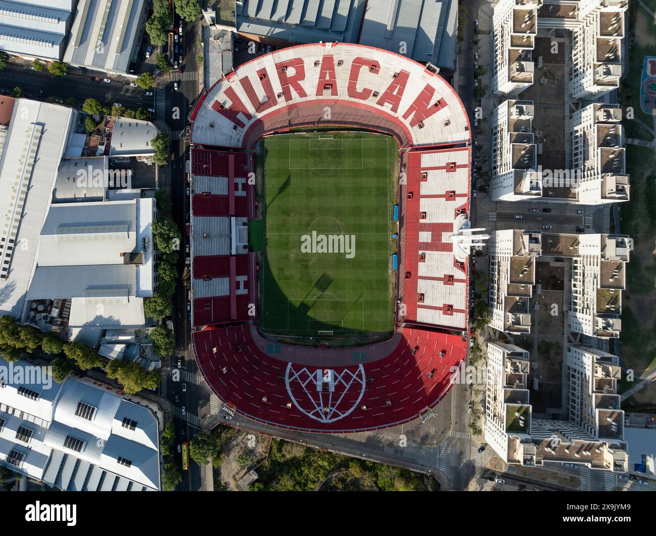 Buenos Aires, Argentina, March 8, 2023: Aerial view of the Tomás Adolfo ...