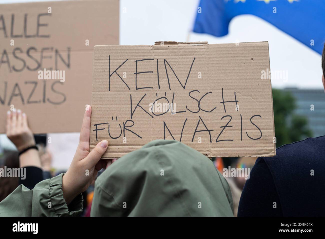 Demonstration Rechtsextremismus stoppen , Zeichen für Demokratie ...