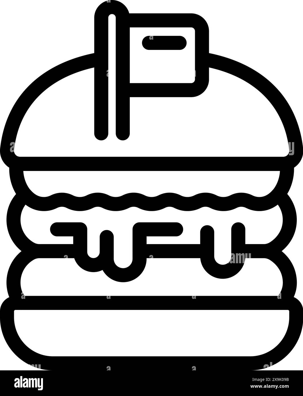 Burger fast food logo theme hi-res stock photography and images - Alamy