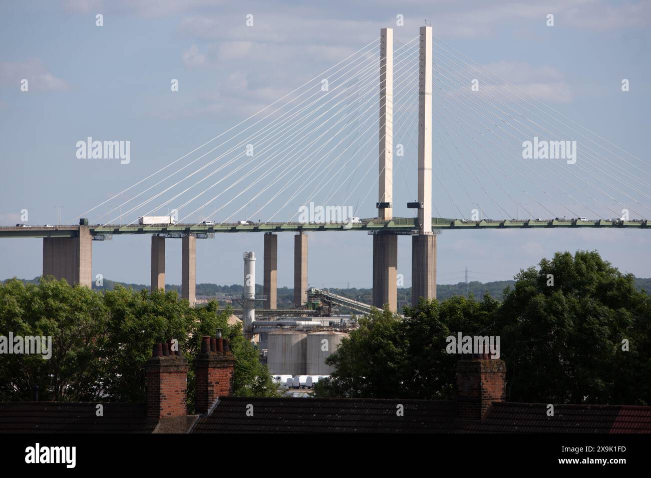 The M25 Queen Elizabeth II Bridge (also known as the Dartford Crossing ...