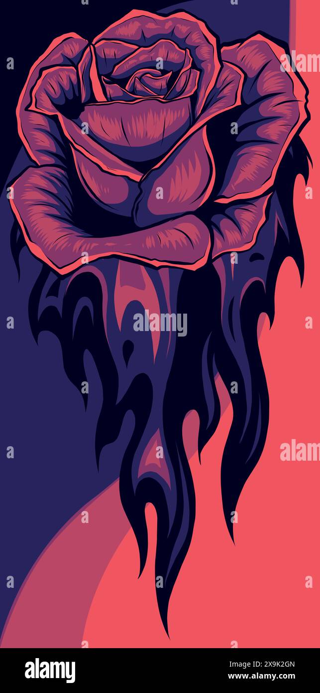 Tribal red wreath vector art hi-res stock photography and images - Alamy